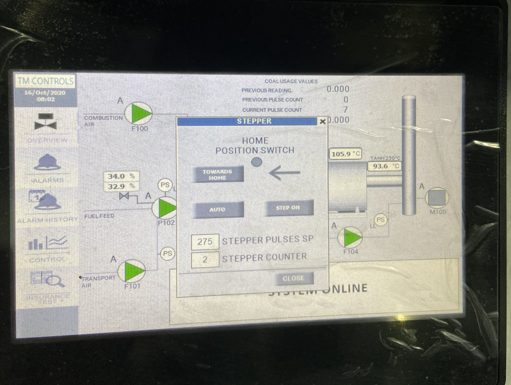 Coal Fired Boiler – Control System Upgrade – Siemens S7 1200 – TM CONTROLS
